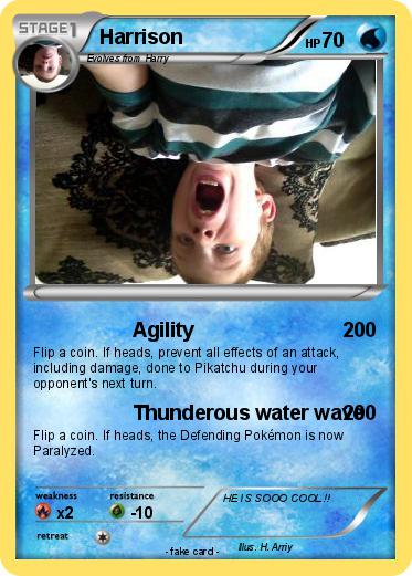 Pokémon Harrison 116 116 - Agility - My Pokemon Card