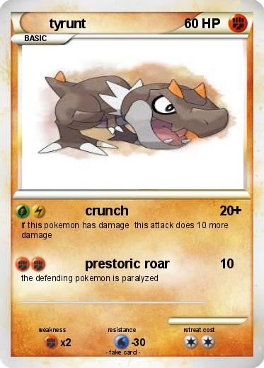 Pokémon tyrunt 4 4 - crunch - My Pokemon Card