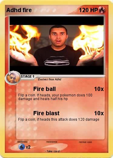 Pokémon Adhd fire - Fire ball - My Pokemon Card