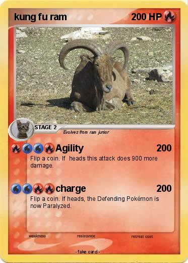 Pokémon kung fu ram - Agility - My Pokemon Card