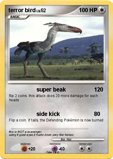 Pokémon terror bird 1 1 - super beak - My Pokemon Card