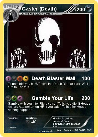 Pokémon Gaster Death - Death Blaster Wall - My Pokemon Card