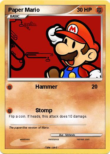 Pokémon Paper Mario 270 270 - Hammer - My Pokemon Card