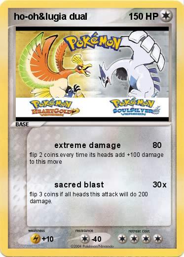 Pokémon ho oh lugia dual - extreme damage - My Pokemon Card
