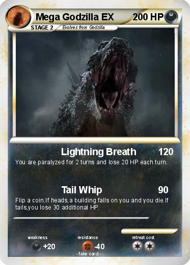 Pokémon Mega Godzilla EX 1 1 - Lightning Breath - My Pokemon Card