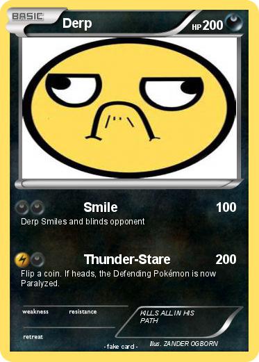 Pokémon Derp 1289 1289 - Smile - My Pokemon Card