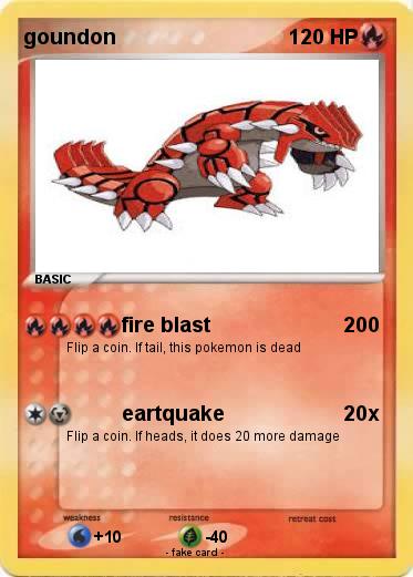 Pokémon goundon 2 2 - fire blast - My Pokemon Card