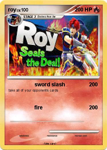 Pokémon roy 411 411 - sword slash - My Pokemon Card