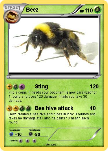 Pokémon Beez - Sting - My Pokemon Card
