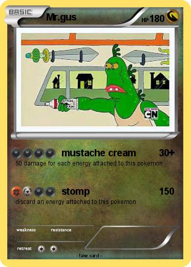 Pokémon Mr gus 5 5 - mustache cream - My Pokemon Card