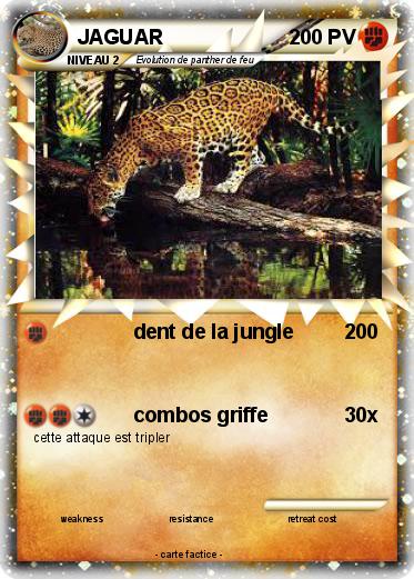 Pokémon JAGUAR 82 82 - dent de la jungle - Ma carte Pokémon