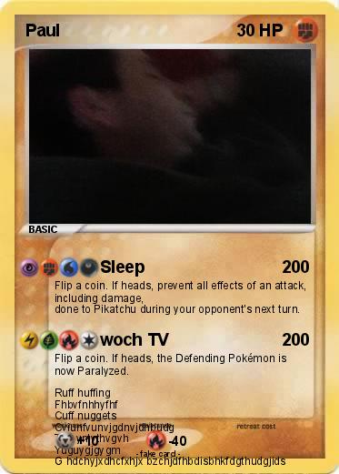 Pokémon Paul 896 896 - Sleep - My Pokemon Card