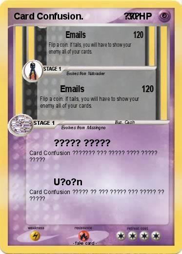 Pokémon Card Confusion - ????? ????? - My Pokemon Card