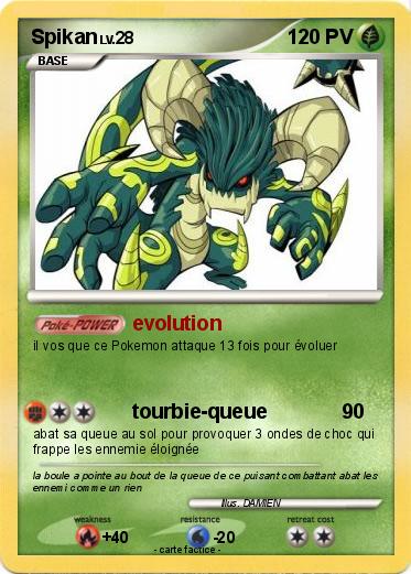 Pokémon Spikan 12 12 - evolution - Ma carte Pokémon
