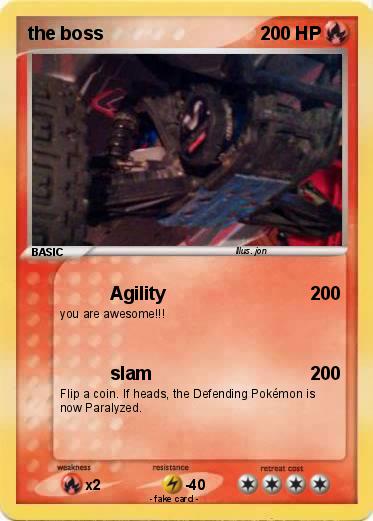 Pokémon the boss 152 152 - Agility - My Pokemon Card
