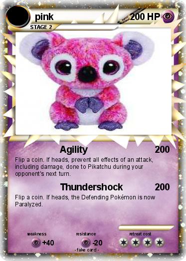 Pokémon pink 1142 1142 - Agility - My Pokemon Card