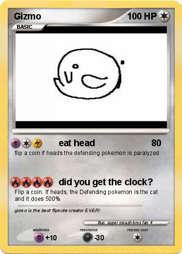 Pokémon Gizmo 32 32 - eat head - My Pokemon Card