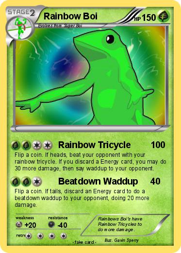 Pokémon Rainbow Boi - Rainbow Tricycle - My Pokemon Card