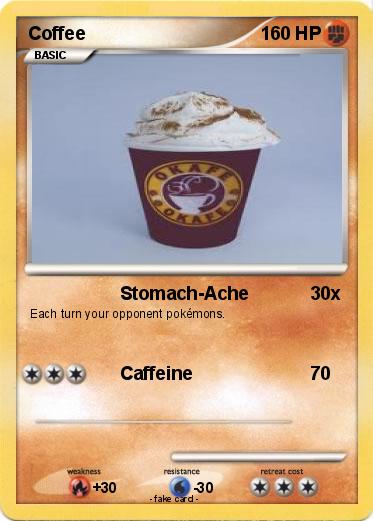 Pokémon Coffee 30 30 - Stomach-Ache - My Pokemon Card