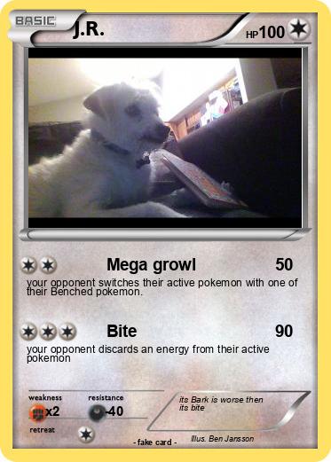 Pokémon J R 17 17 - Mega growl - My Pokemon Card