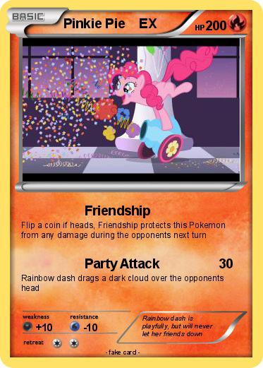 Pokémon Pinkie Pie EX 6 6 - Friendship - My Pokemon Card