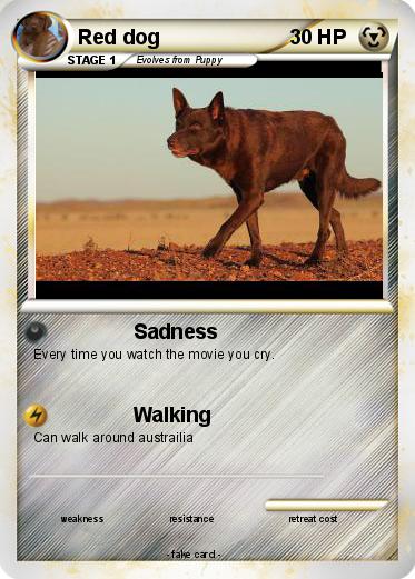 Pokémon Red dog 7 7 - Sadness - My Pokemon Card