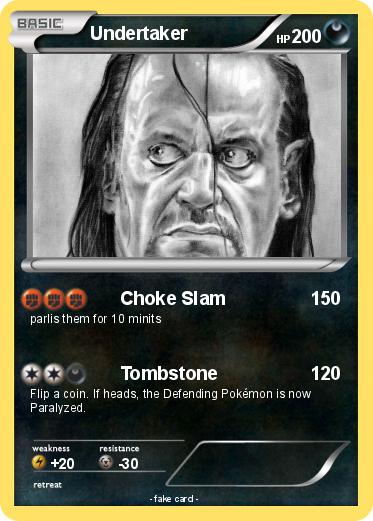 Pokémon Undertaker 900 900 - Choke Slam - My Pokemon Card