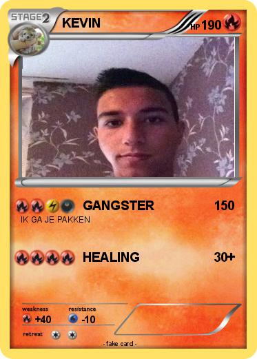 Pokémon KEVIN 1335 1335 - GANGSTER - My Pokemon Card