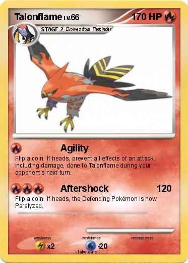 Pokémon Talonflame 114 114 - Agility - My Pokemon Card