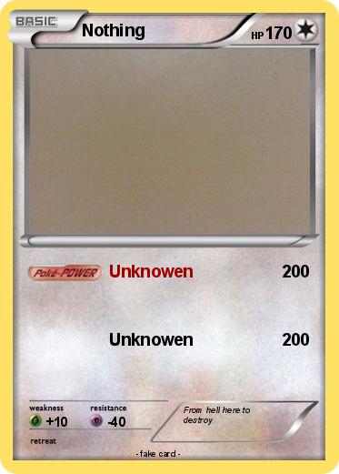 Pokémon Nothing 483 483 - Unknowen - My Pokemon Card
