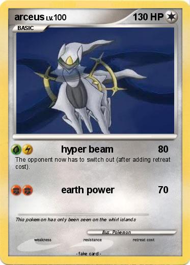 Pokémon arceus 6050 6050 - hyper beam - My Pokemon Card