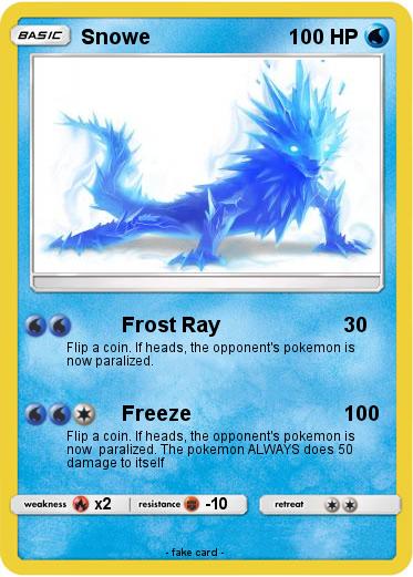 Pokémon Snowe - Frost Ray - My Pokemon Card