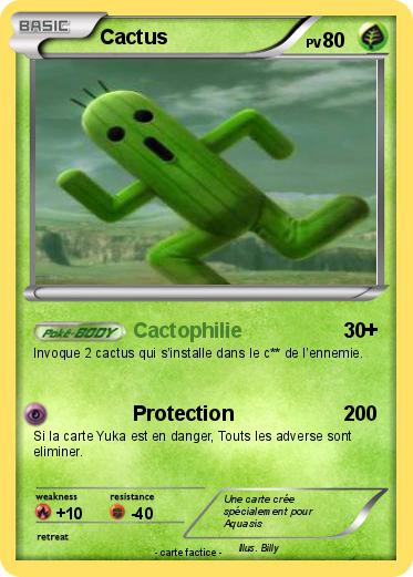 Pokémon Cactus 111 111 - Cactophilie - Ma carte Pokémon