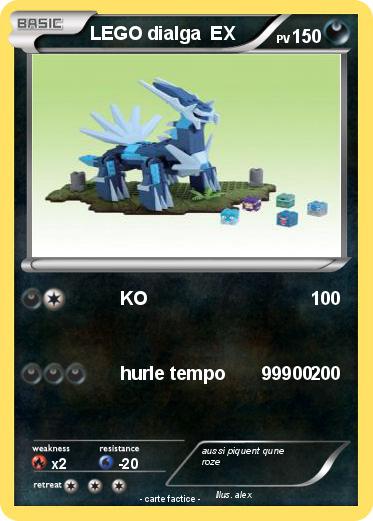 Pokémon LEGO dialga EX - KO - Ma carte Pokémon