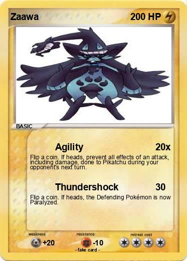 Pokémon Zaawa - Agility - My Pokemon Card
