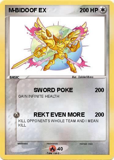 Pokémon M BIDOOF EX 4 4 - SWORD POKE - My Pokemon Card