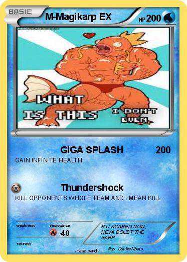 Pokémon M Magikarp EX 14 14 - GIGA SPLASH - My Pokemon Card