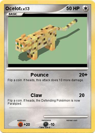 Pokémon Ocelot 161 161 - Pounce - My Pokemon Card