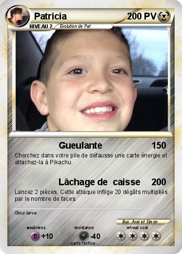 Pokémon Patricia 43 43 - Gueulante - Ma carte Pokémon