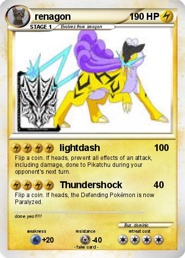 Pokémon renagon - lightdash - My Pokemon Card