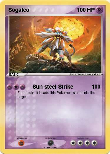 Pokémon Sogaleo 10 10 - Sun steel Strike - My Pokemon Card