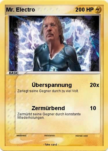 Pokémon Mr Electro 3 3 - Überspannung - My Pokemon Card