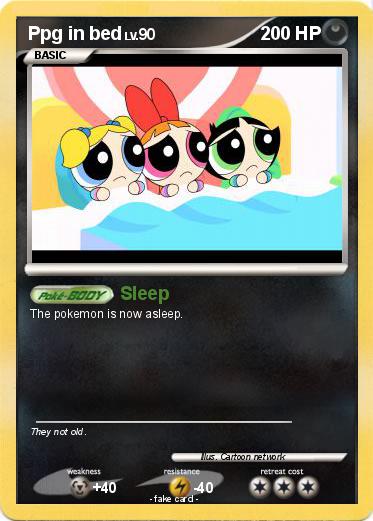 Pokémon Ppg in bed - Sleep - My Pokemon Card