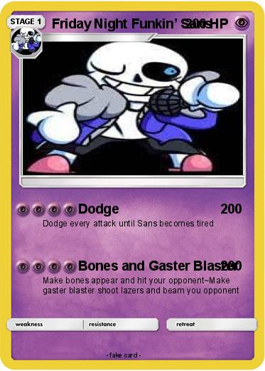 Pokémon Friday Night Funkin Sans - Dodge - My Pokemon Card