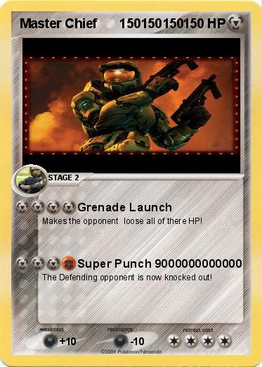 Pokémon Master Chief 150150150 150150150 - Grenade Launch - My Pokemon Card