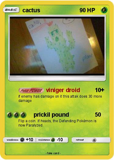 Pokémon cactus 216 216 - viniger droid - My Pokemon Card