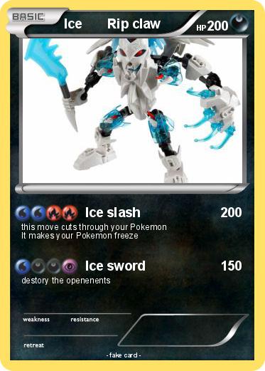 Pokémon Ice Rip claw - Ice slash - My Pokemon Card