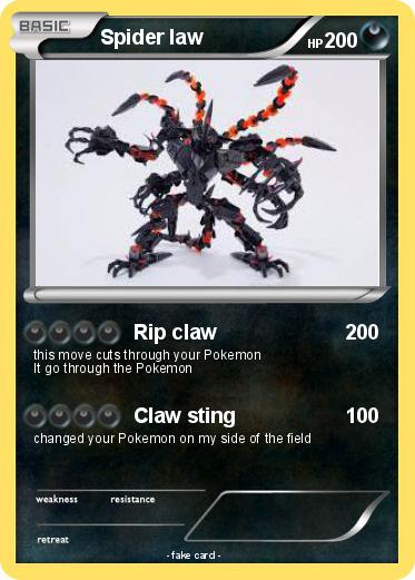 Pokémon Spider law 1 1 - Rip claw - My Pokemon Card