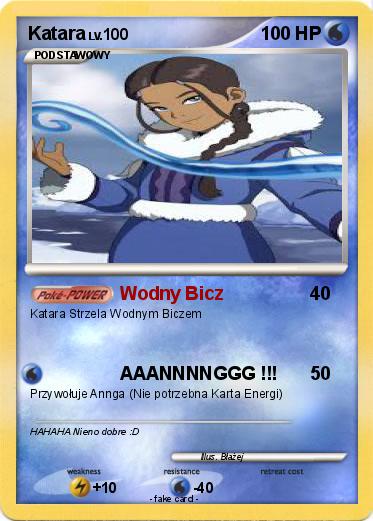 Pokémon Katara 148 148 - Wodny Bicz - Twoja własna karta pokemon