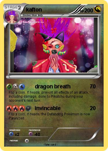 Pokémon kafton - dragon breath - My Pokemon Card